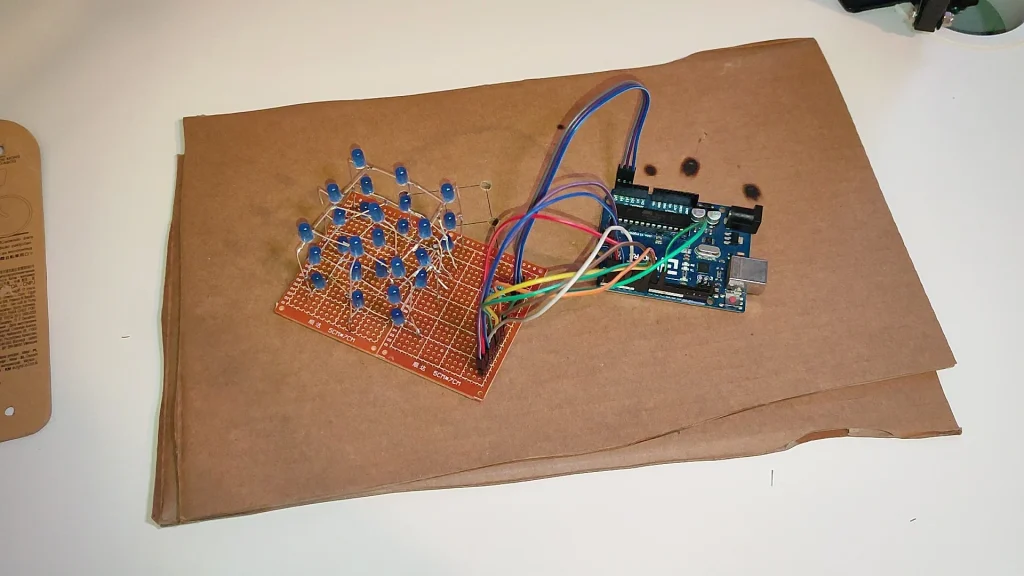 🤖Proyecto cubo led 3x3x3 controlado con Arduino - RobotUNO